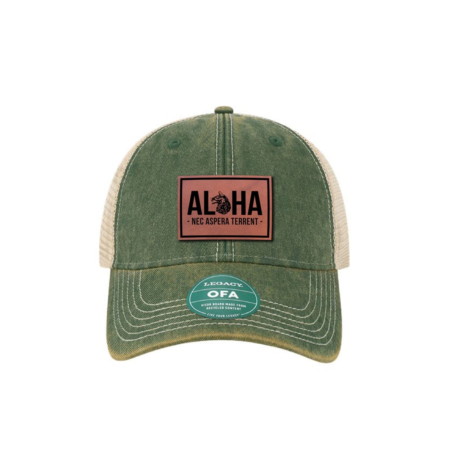 Aloha Wolfhounds Leather Dad Cap – American Trigger Pullers