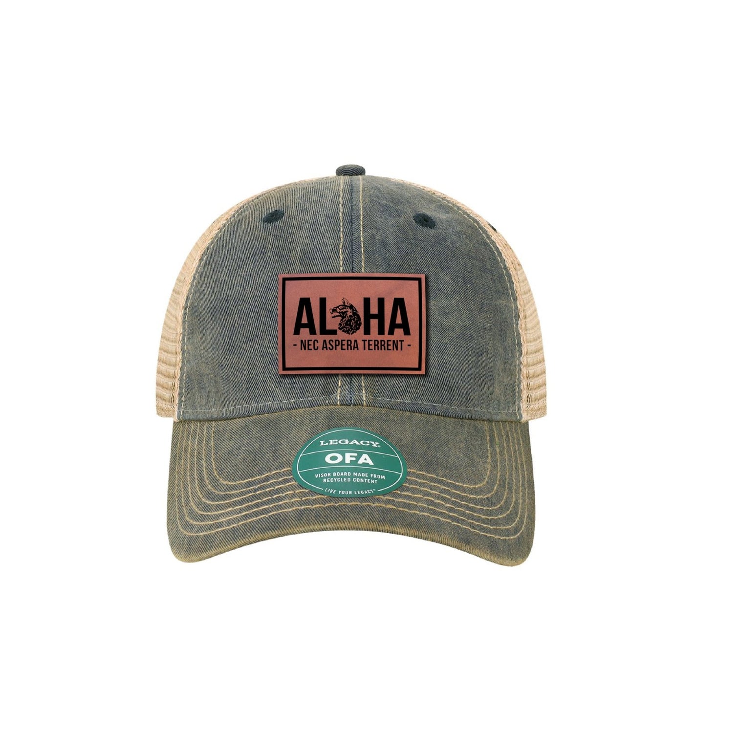 Aloha Wolfhounds Leather Dad Cap – American Trigger Pullers