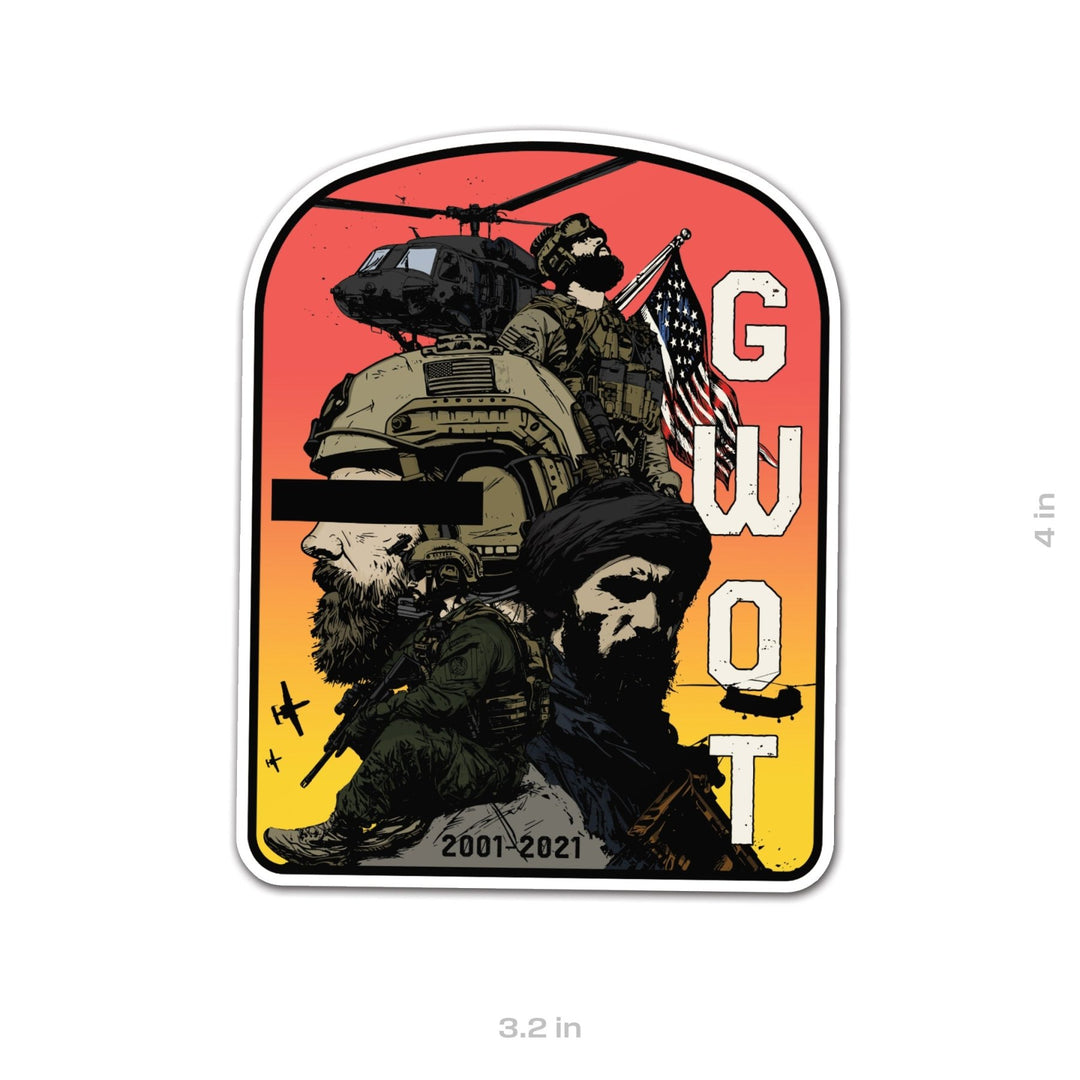 GWOT 2001-2021 Sticker – American Trigger Pullers