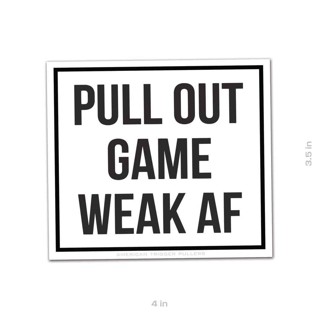 Pull Out Game Sticker – American Trigger Pullers
