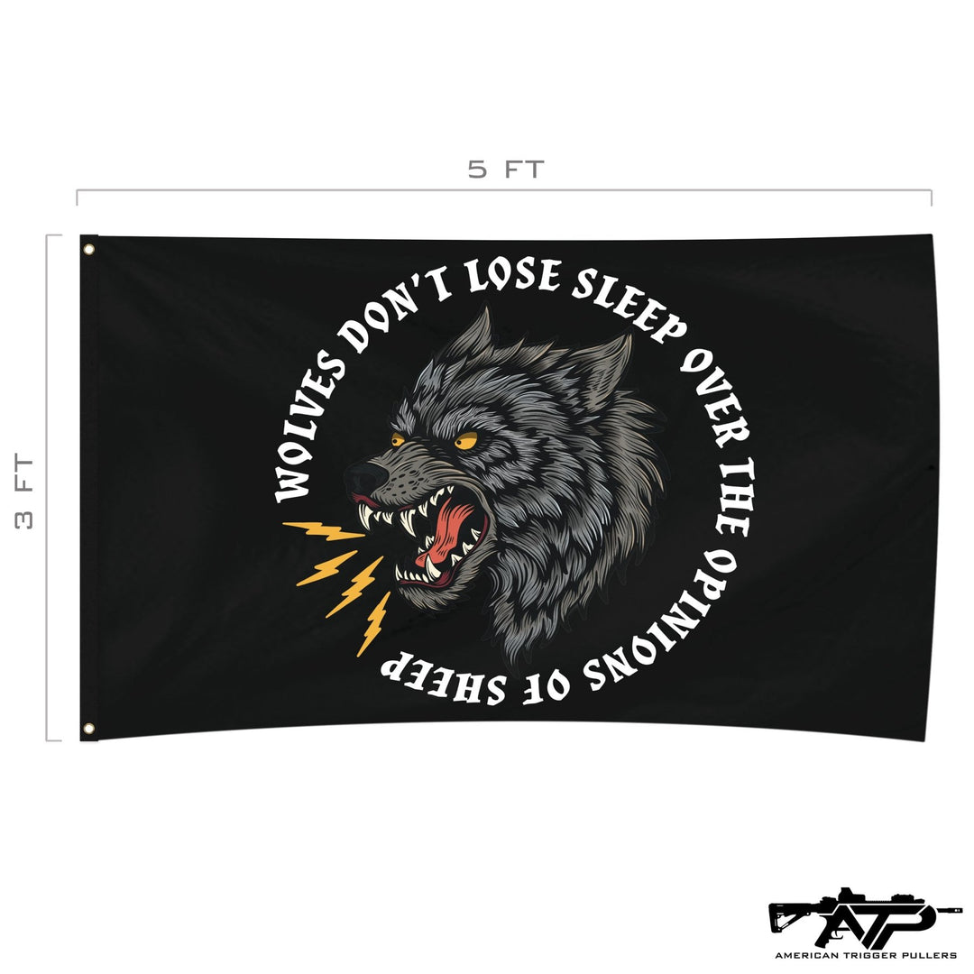 Wolves Dont Sleep Flag – American Trigger Pullers